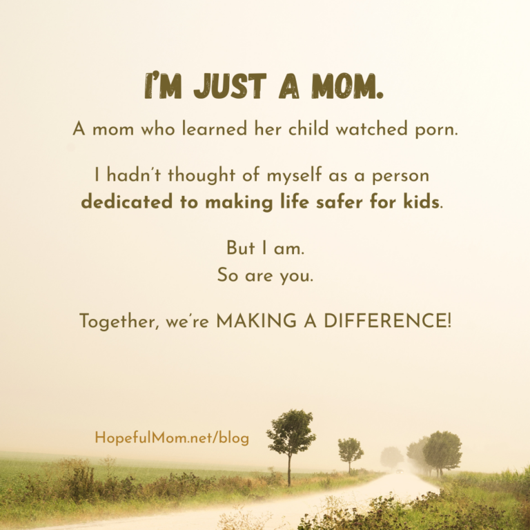You’re Making a Difference! - HOPEFUL MOM